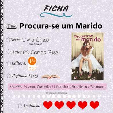 Procura-se um Marido – Blog O Paraíso da Leitura