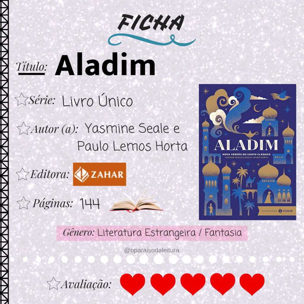 Aladim – Blog O Paraíso da Leitura