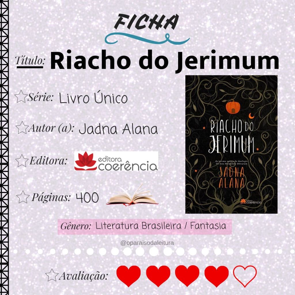 Riacho do Jerimum – Blog O Paraíso da Leitura