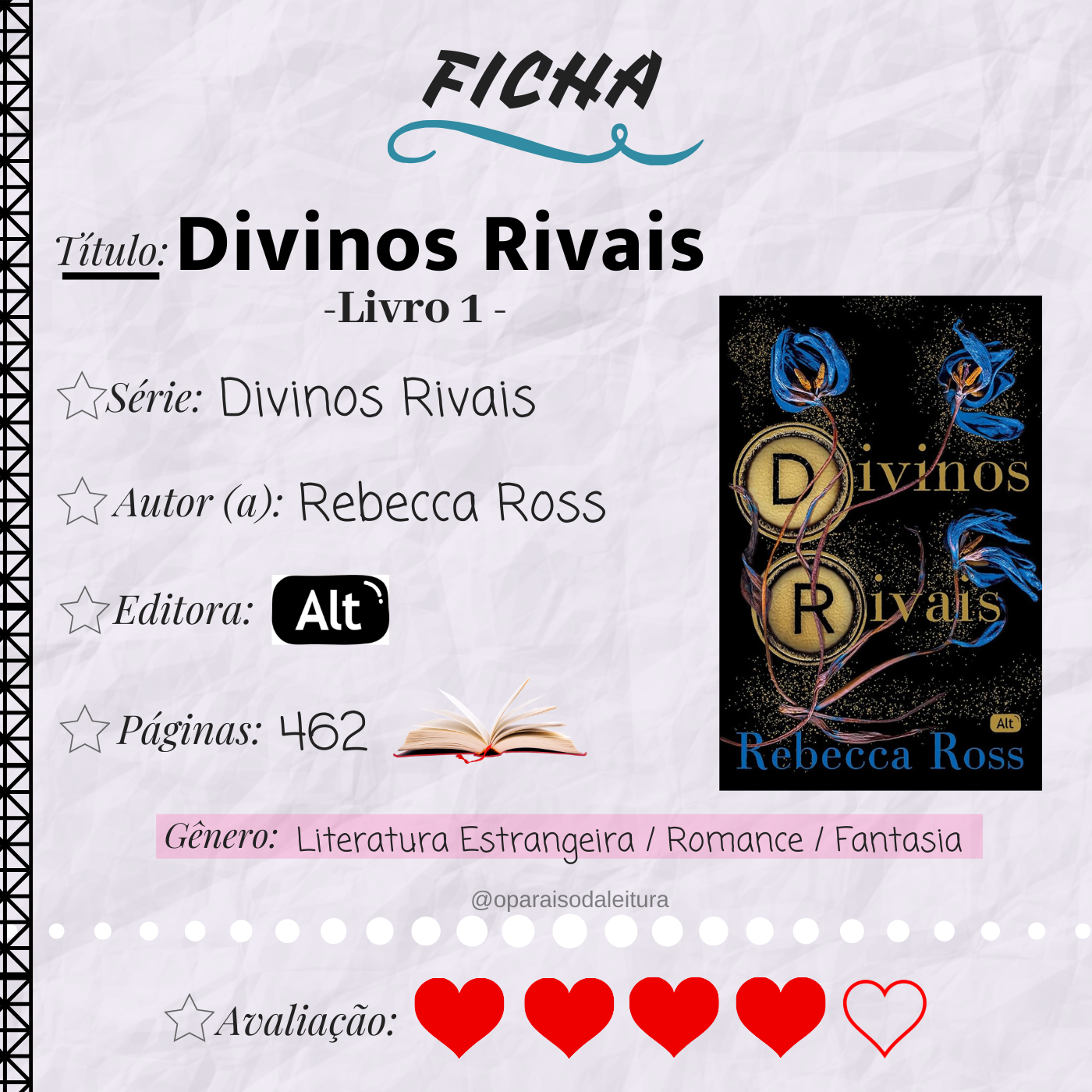 Divinos Rivais #1 – Blog O Paraíso da Leitura