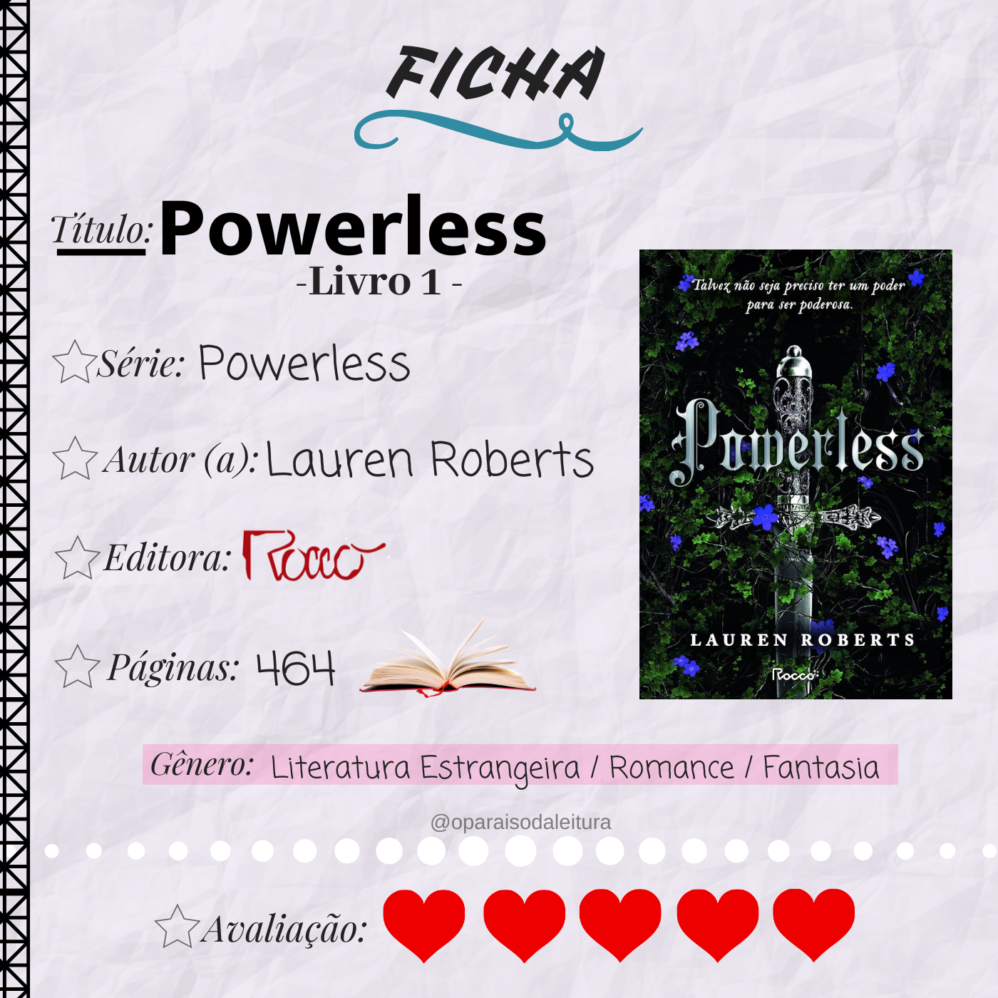 Powerless #1 – Blog O Paraíso da Leitura